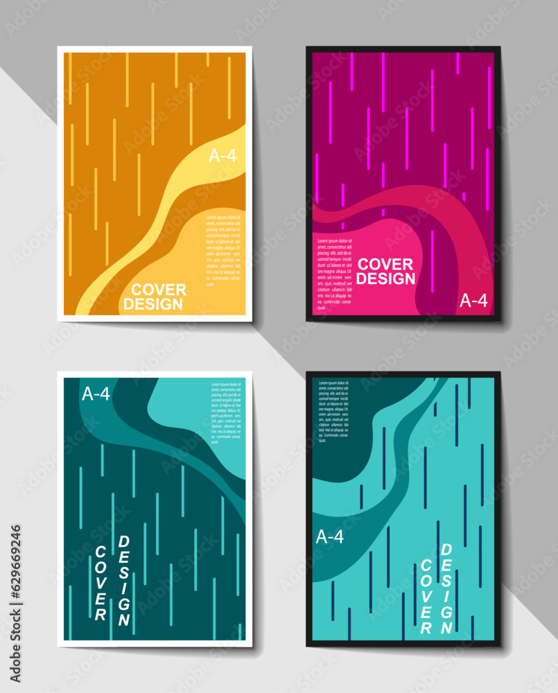 Editable cover design, A4 format. Abstract background for cover design ...
