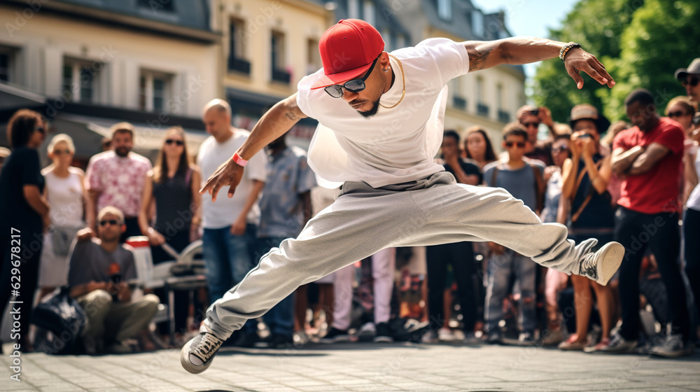 Foto de B-Boys, dance battle in Paris. Breakdance, Olympic sport 2024 ...