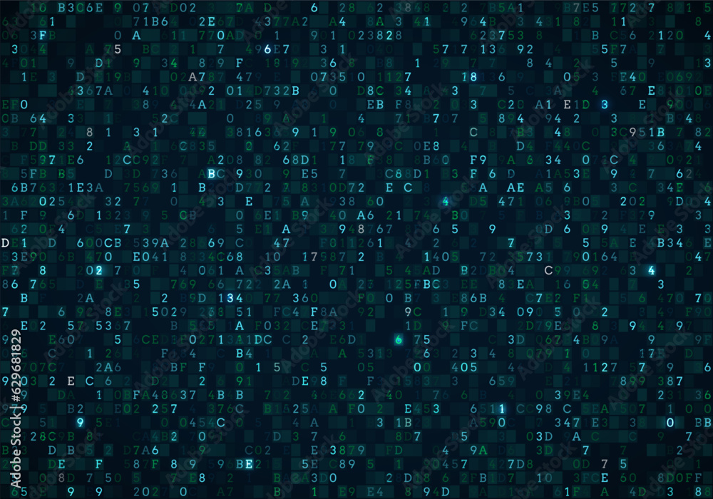 Binary computer code. Cyber background constructed with numbers one and ...