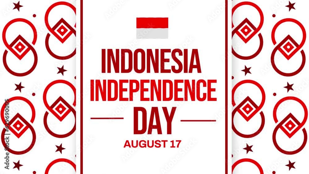 Indonesia Independence Day background video Smooth Animation 4K with ...