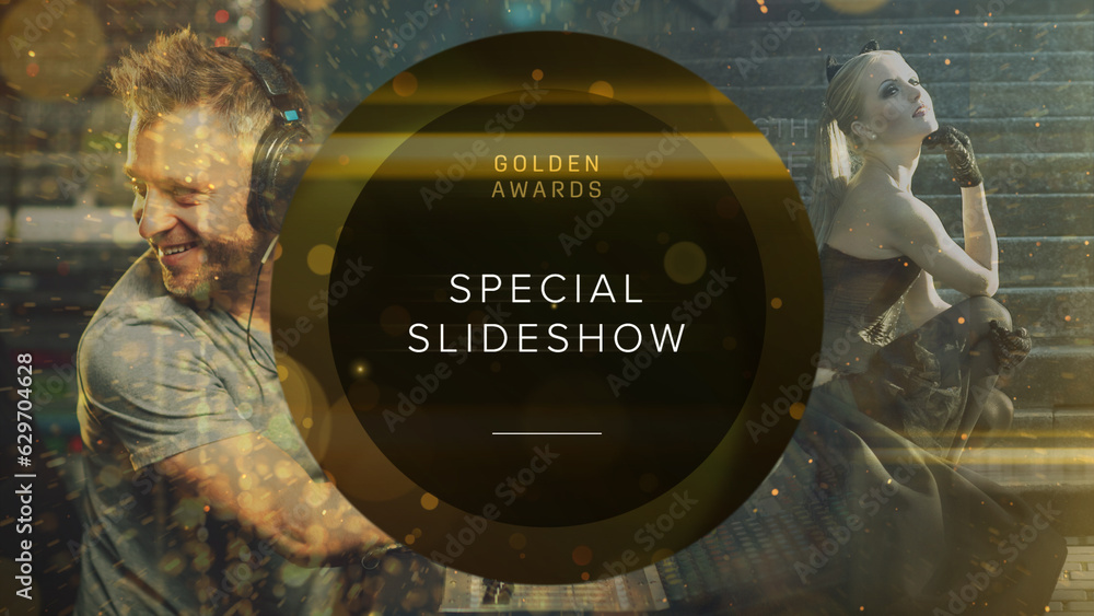 Golden Awards Event Slideshow Stock Template | Adobe Stock