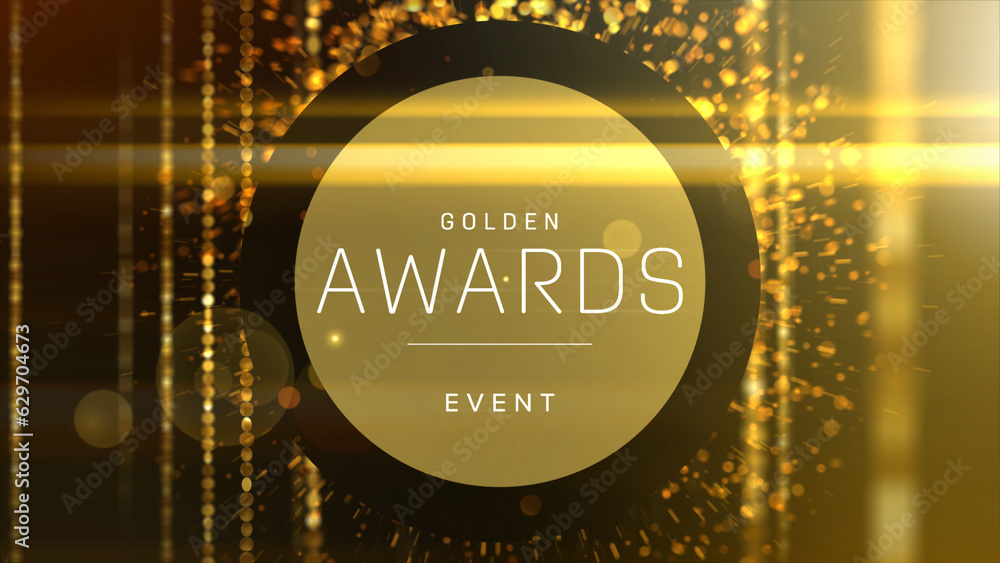 Golden Awards Event Opening Titles Stock Template | Adobe Stock