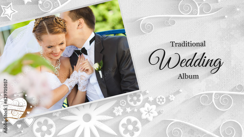 Traditional Wedding Album Slideshow Stock Template | Adobe Stock