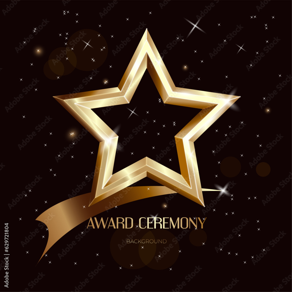 Black award ceremony on dark background. Black luxury background ...