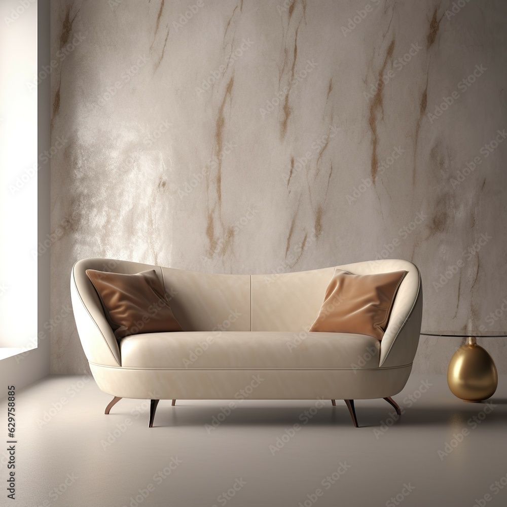 Photos of Italian style beige velvet sofa that fashionable interior ...