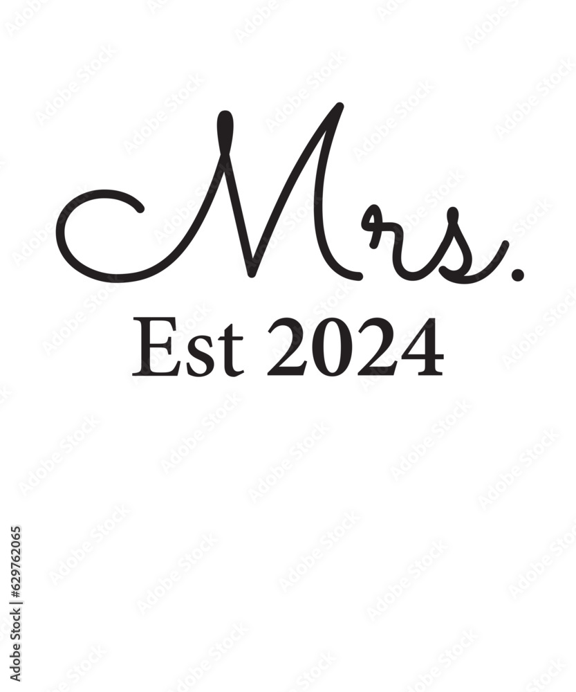 Vecteur Stock Mr and Mrs Est 2024 svg PNG, mr svg, mrs svg, Wedding Svg ... Vecteur Stock Mr and Mrs Est 2024 svg PNG, mr svg, mrs svg, Wedding Svg ...
