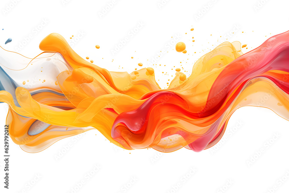 abstract orange splash watercolor background with Splash of paint ...