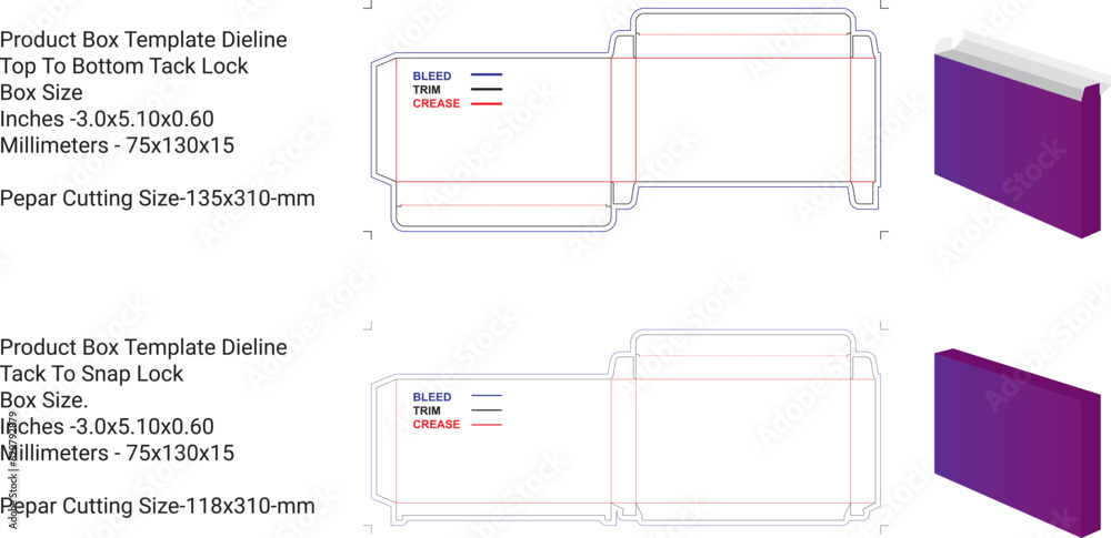 Product Box, Template, Dieline Box Design, cardboard, box template ...
