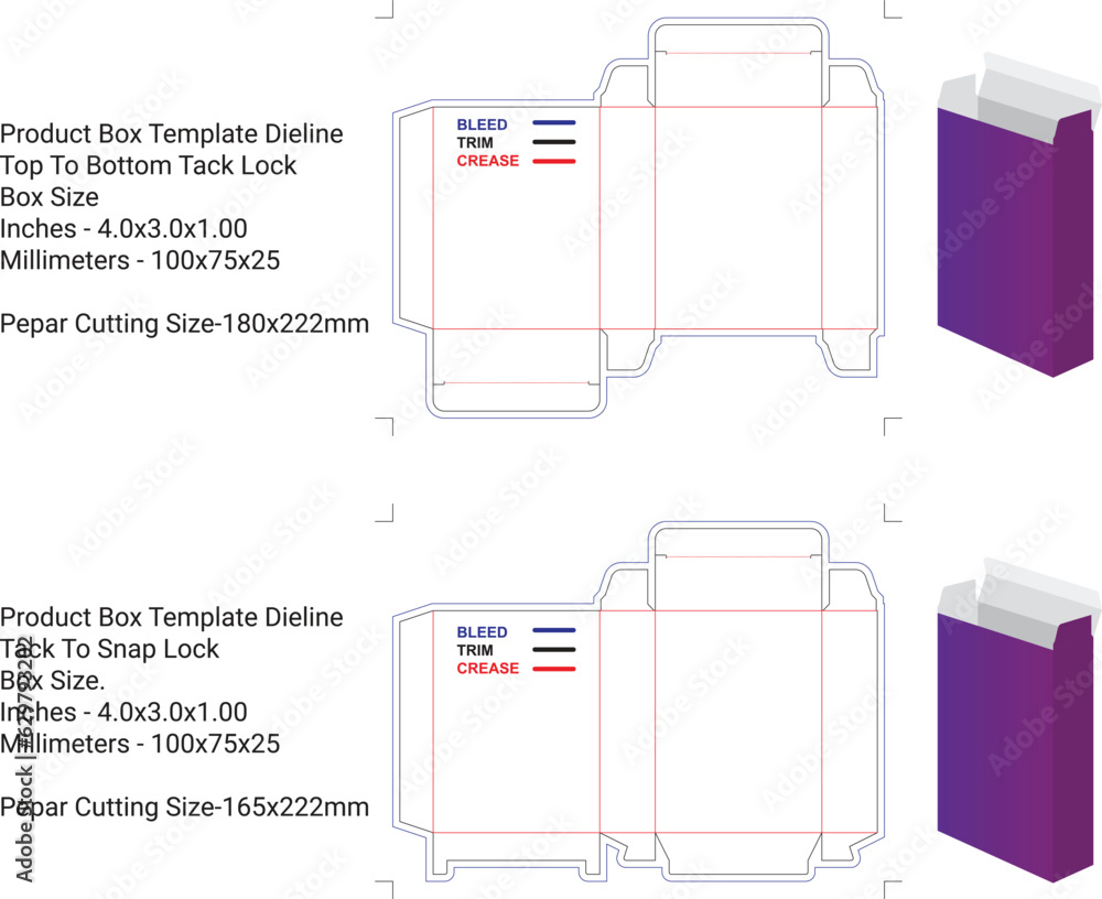 Product Box, Template, Dieline Box Design, cardboard, box template ...