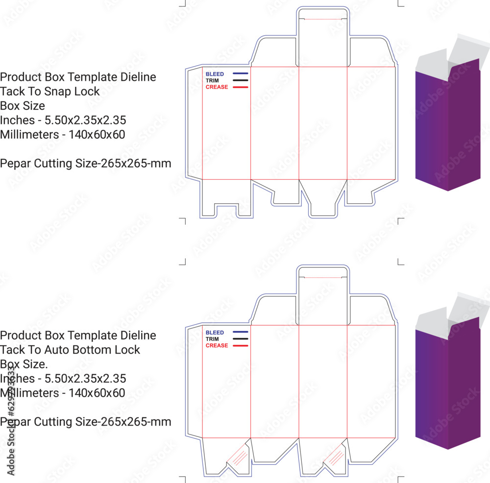 Product Box, Template, Dieline Box Design, cardboard, box template ...