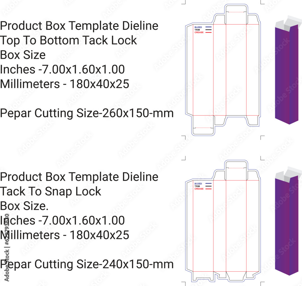 Product Box, Template, Dieline Box Design, cardboard, box template ...