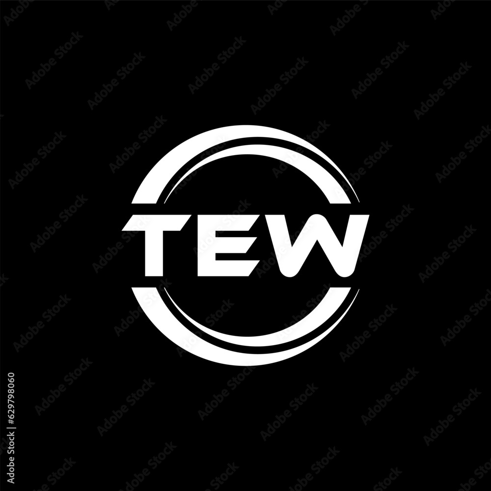 Vetor de TEW Logo Design, Inspiration for a Unique Identity. Modern ...