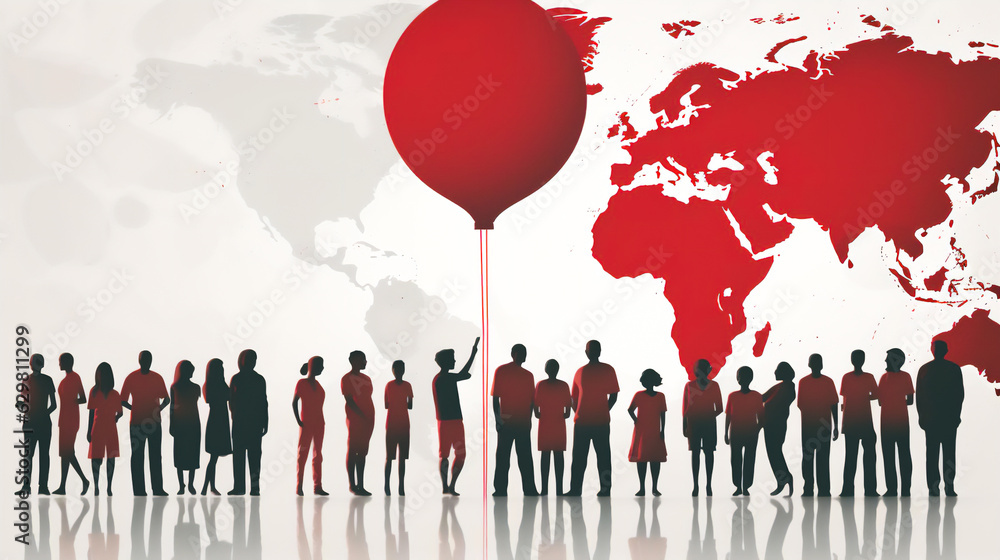 a diverse group of people, representing different demographics and ...