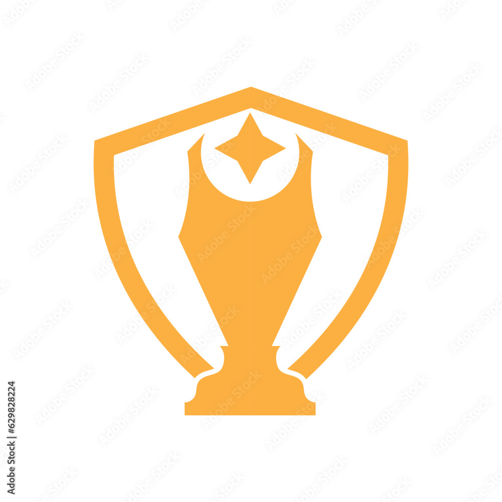 Trophy Logo, Winning Vector For Sports Tournament, Creative And Unique ...