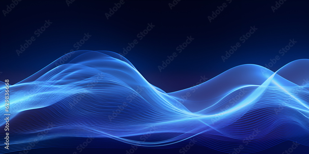 Blue circle dot mesh wave smoke light blue technology Blue Wave and ...