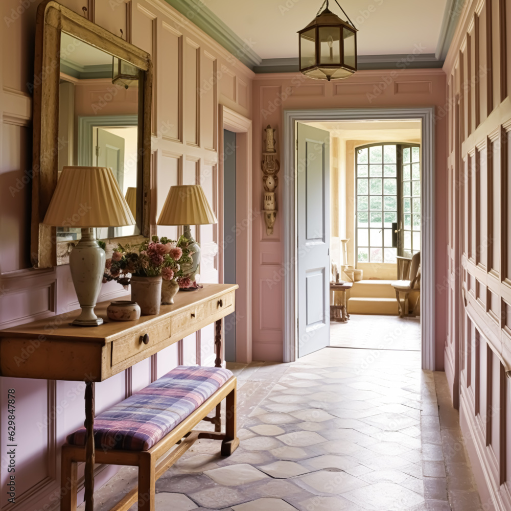 Old cottage hallway decor, interior design and house improvement ...