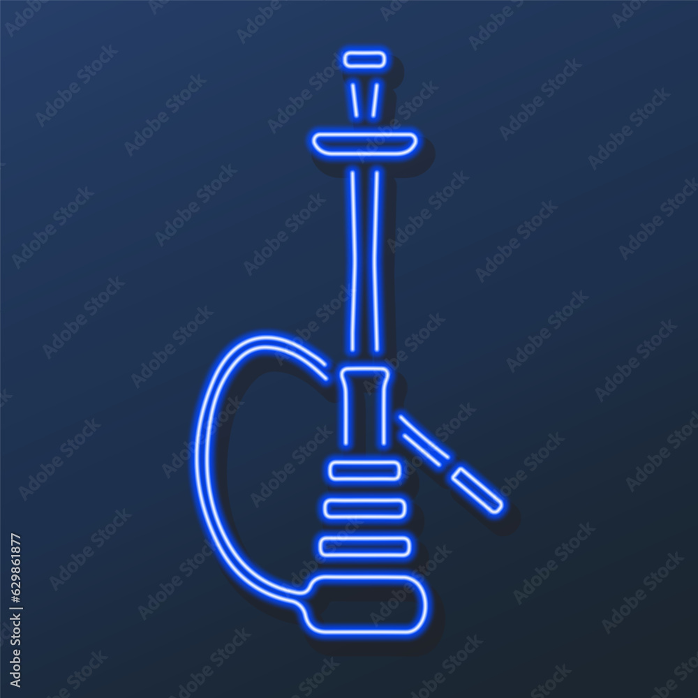 hookah neon sign, modern glowing banner design, colorful modern design ...