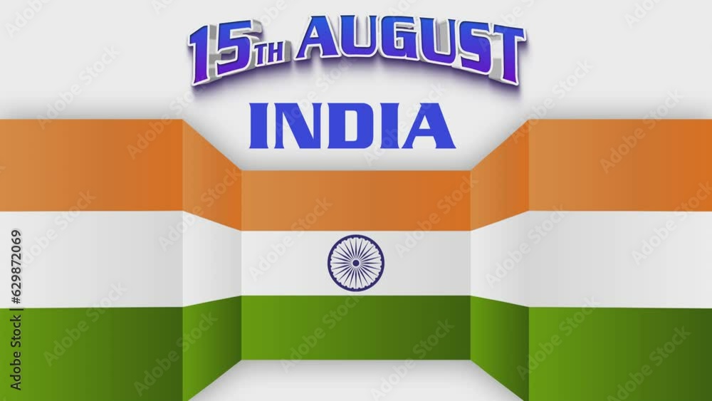 Prospective Indian Flag Animation. Ashok Chakra Rotating 360 Degrees ...