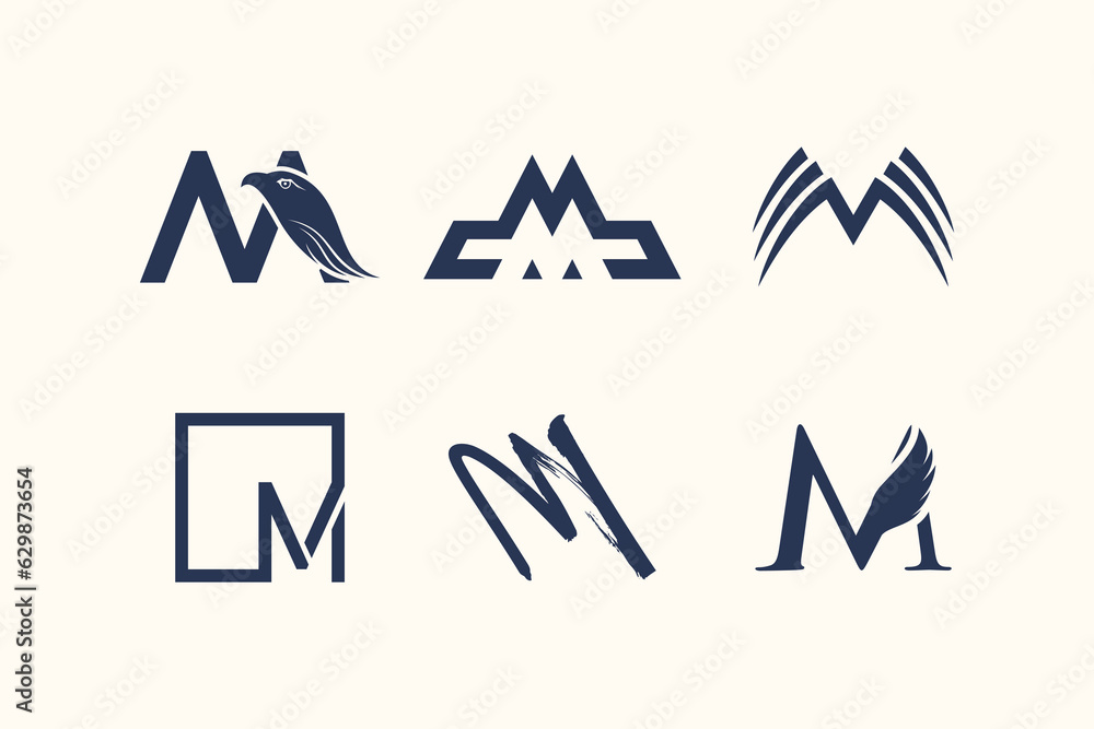 Letter M logo design element collection for your business Stock Vector ...