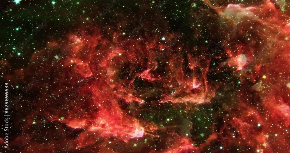 Vidéo Stock Flying through space passing stars. 4k motion design Loop ...