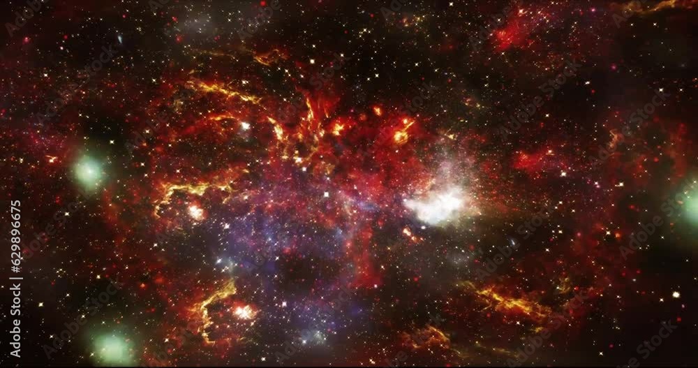 Flying through space passing stars. 4k motion design Loop Animation for ...