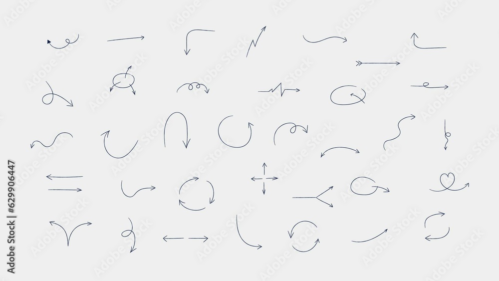Simple Animated Arrows Collection Stock Template | Adobe Stock