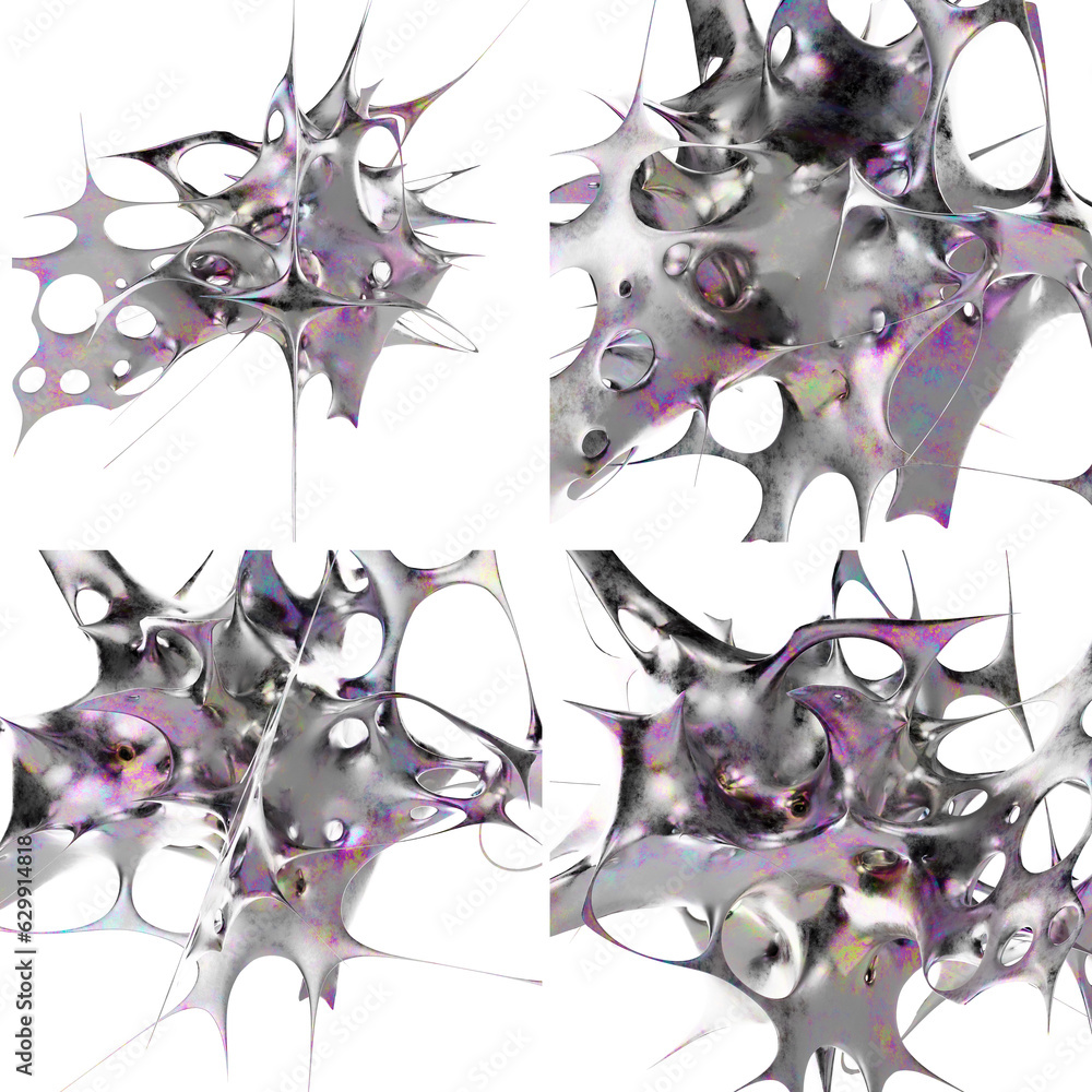 Streamlined 3D render as a chromed masterpiece Perfect for futuristic ...