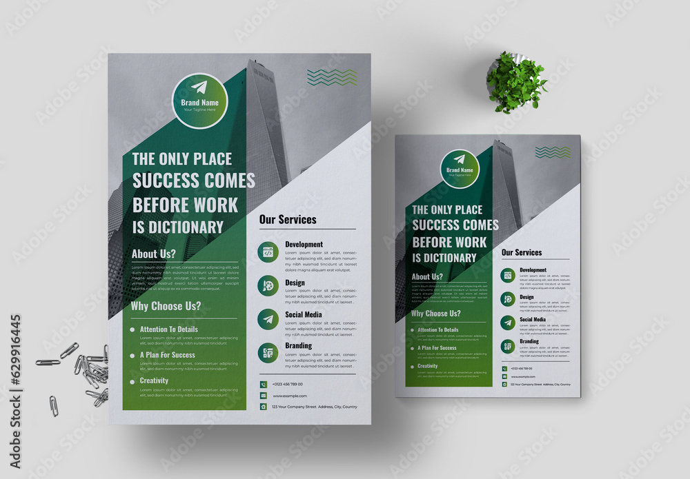Flyer Design Stock Template | Adobe Stock