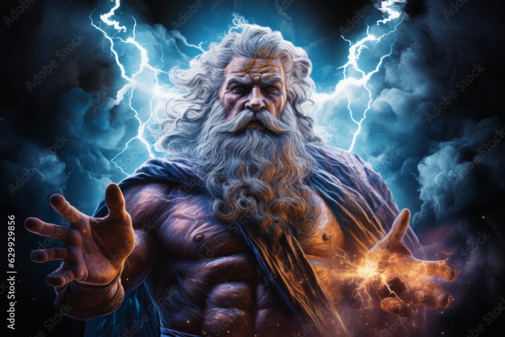 The almighty ancient Greek god Zeus Stock Photo | Adobe Stock