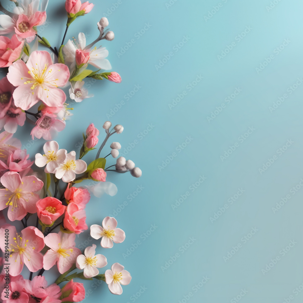 floral background loral and leaf card. For banners, posters ...