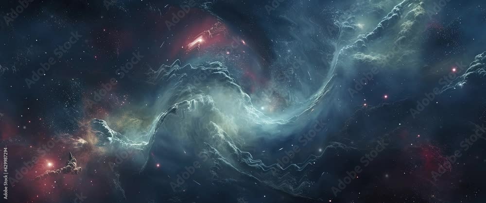Universe Space Flight Through Stars with Galaxies and Nebulas. Seamless ...