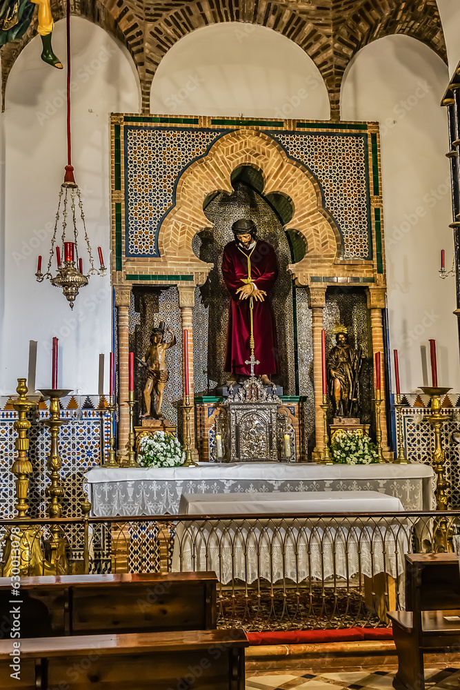 Interior of Saint Peter the Apostle church, is dedicated to main ...