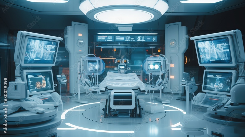 modern technology futuristic medical science labratory lab for research ...