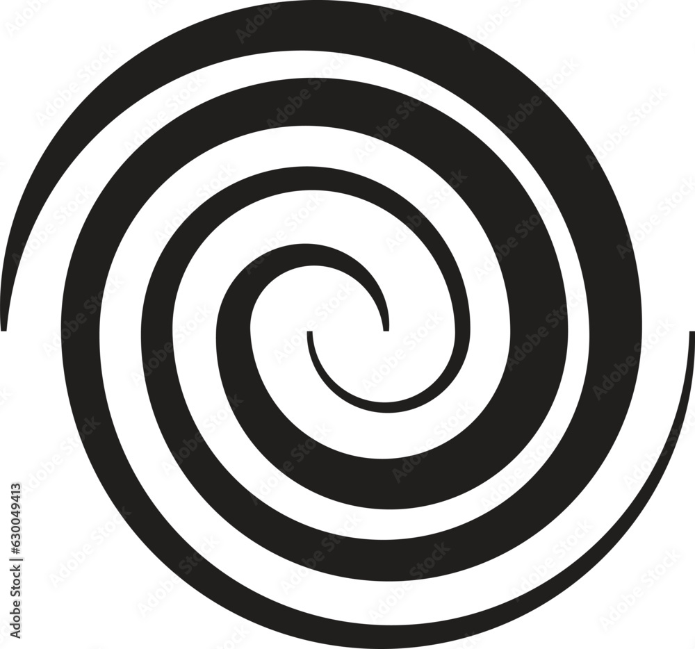 Spiral and swirls logo design elements, icons, symbols, and signs ...