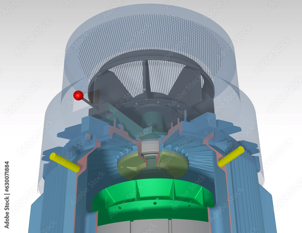 predictive maintenance vibration 3D illustration Stock Illustration ...
