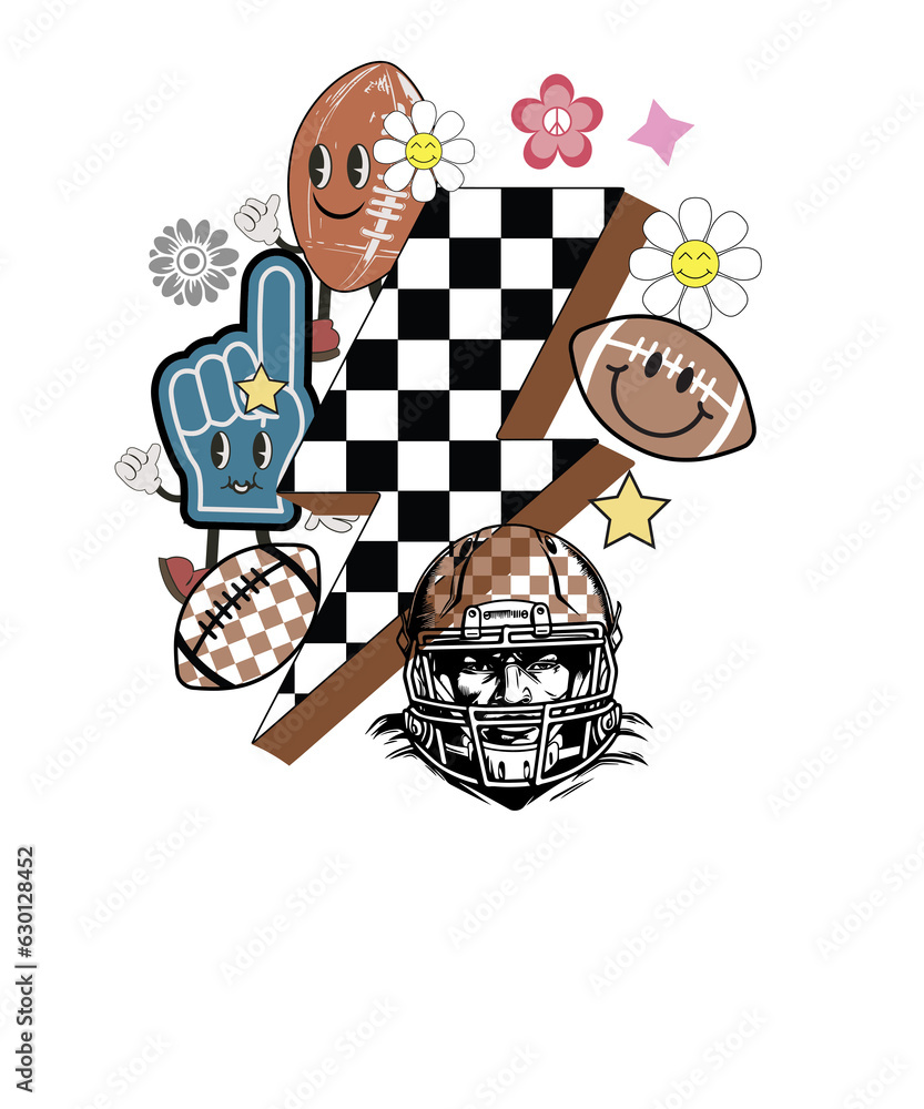 Retro Vintage Football race classic svg, Football Retro Characters PNG ...