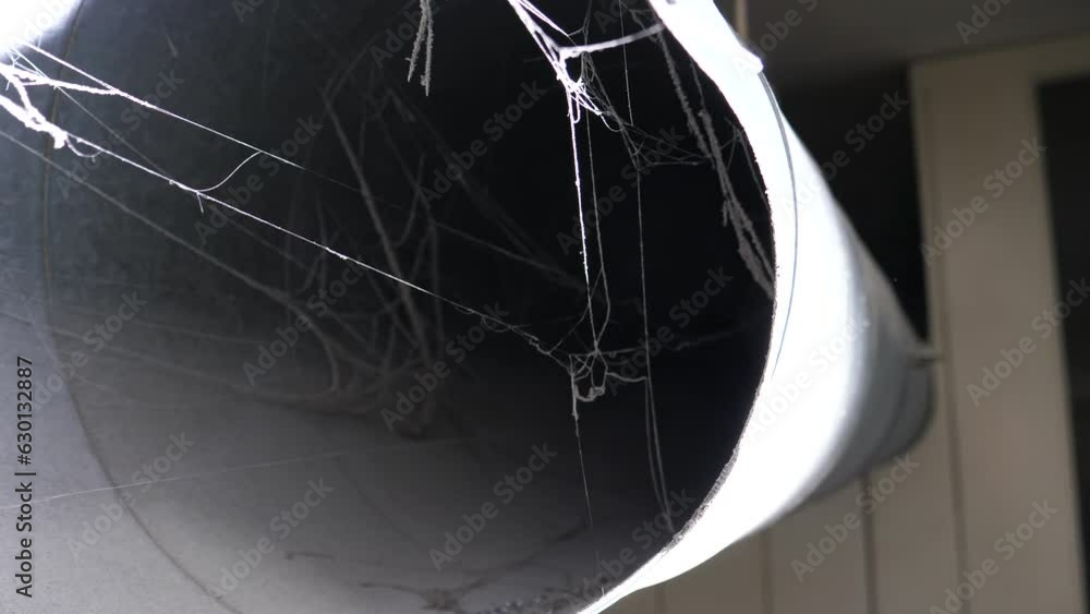 specialized pipe system for dust and spider net removal from ...