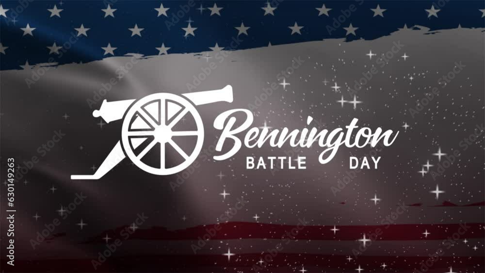 Vidéo Stock Bennington Battle Day Animation. Great for American ...
