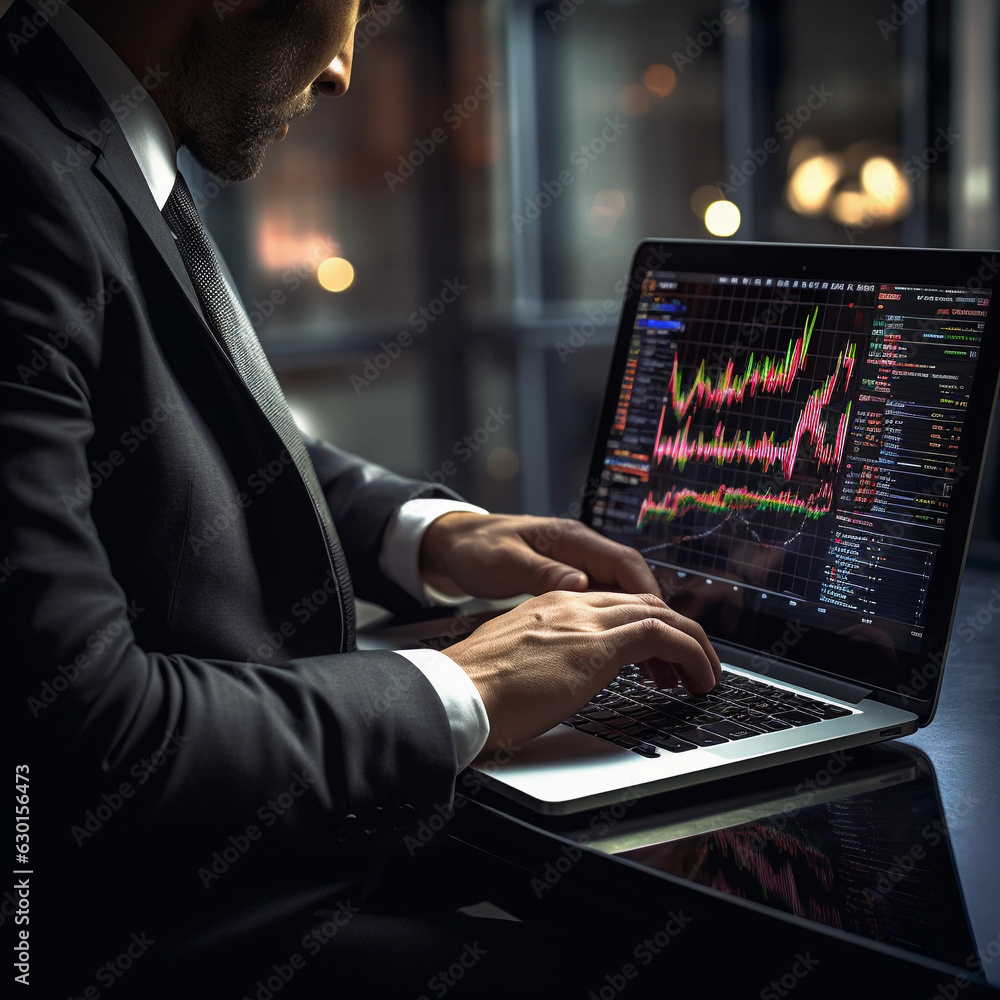 "The Million-Dollar Touch: A Suit-Clad Trader in the Forex Arena" Stock ...