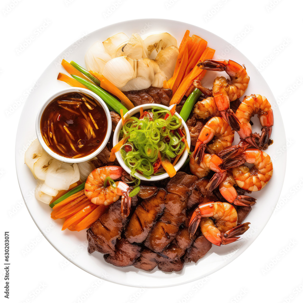 Embutido Filipino Cuisine On White Plate On Isolated Transparent ...
