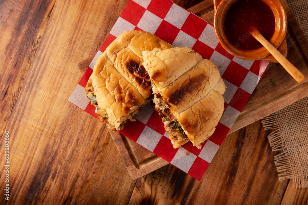 Torta de Suadero. Torta in Mexico is a type of sandwich that is ...