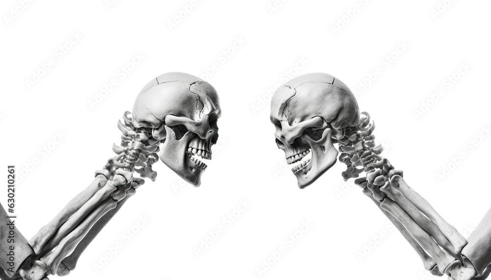 Skeleton hands holding a sign or object, adding a skeletal touch to ...