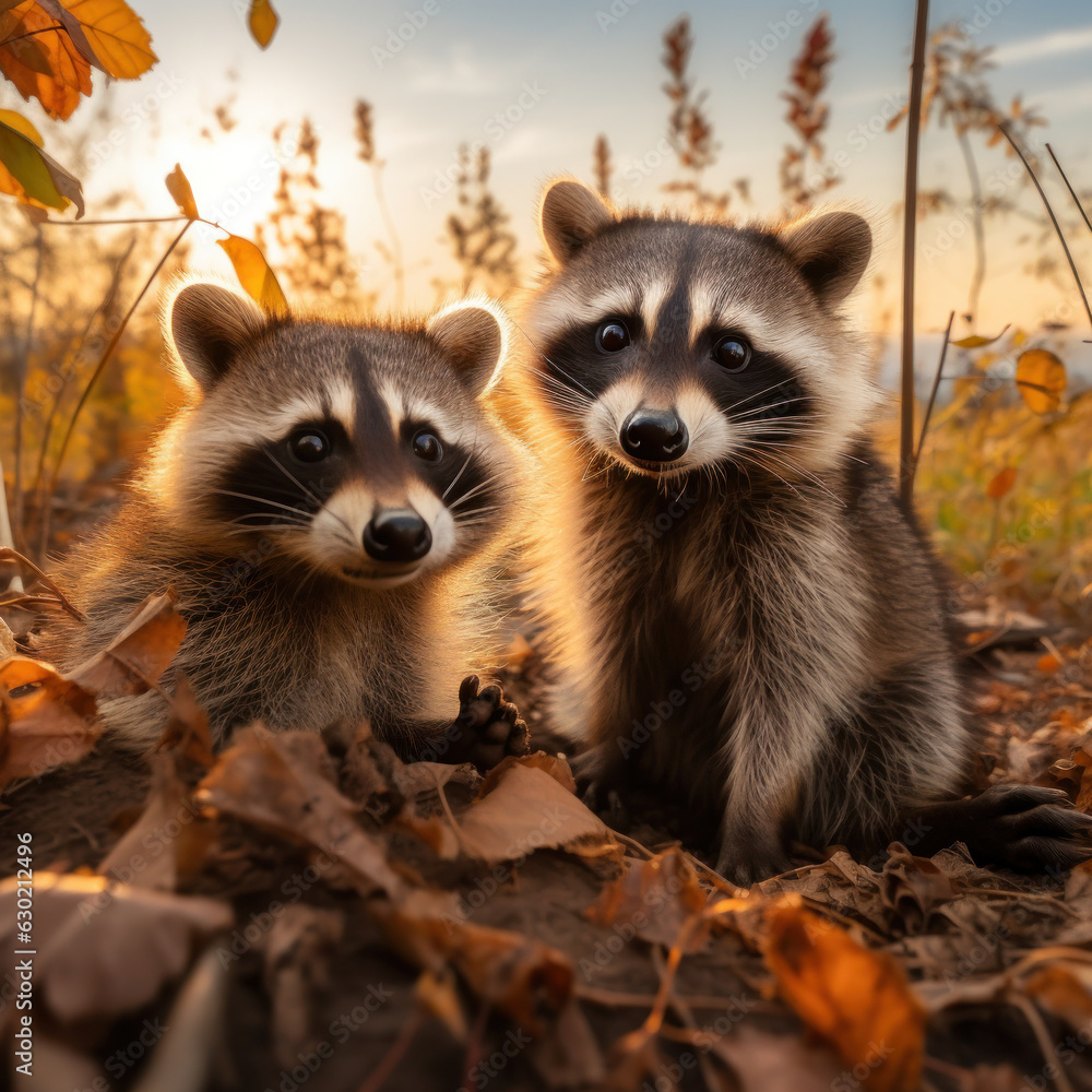 Raccoon in its Natural Habitat, Wildlife Photography, Generative AI ...
