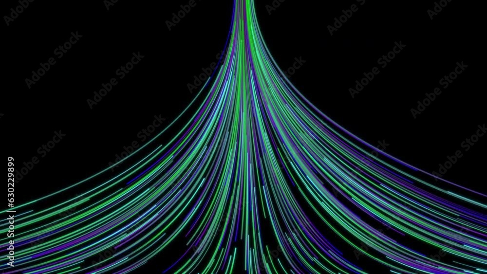 Way road. Looping lines stripes for showing direction. Blowing air ...