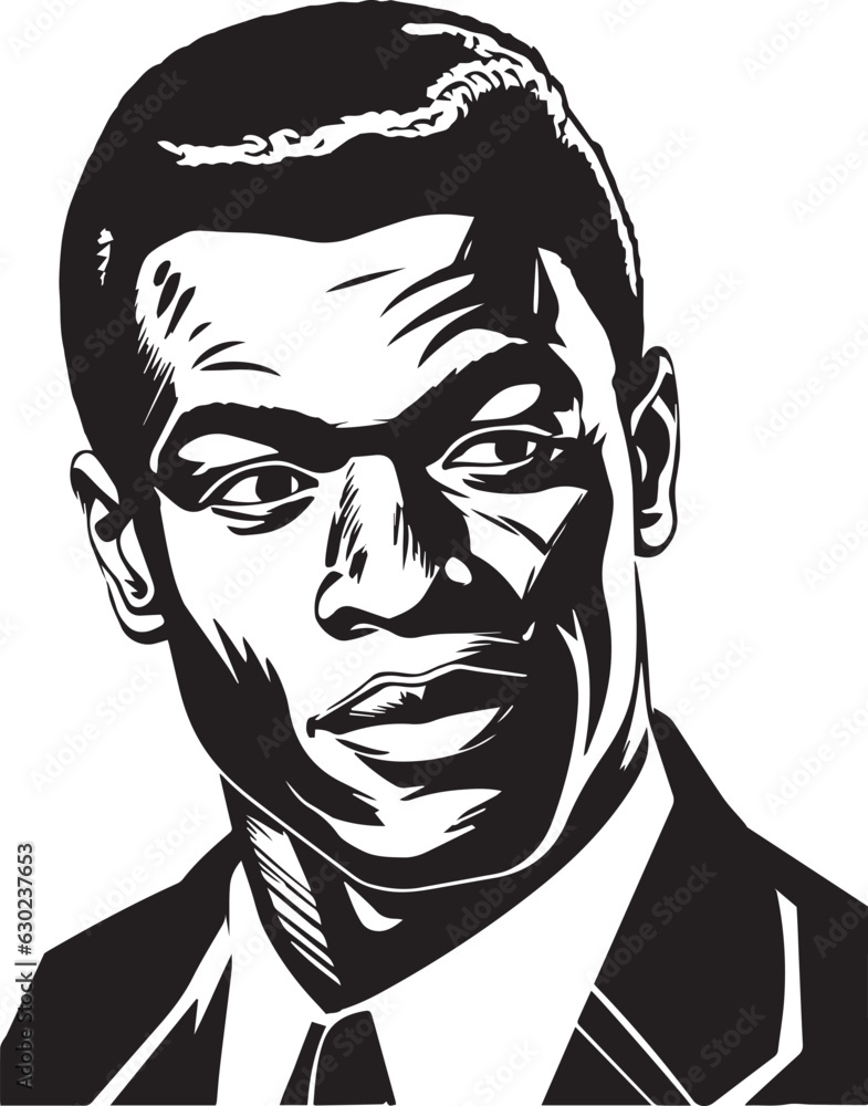 Hand-drawn Retro African man , Retro comics, American cartoon comic ...