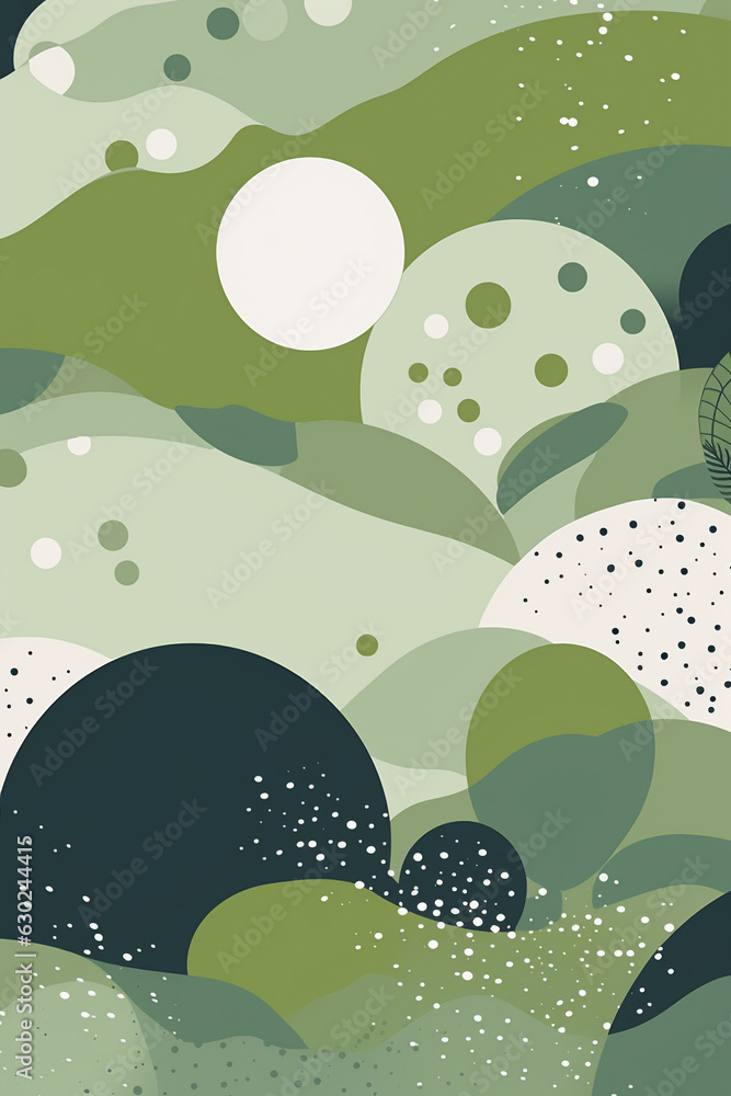 Generative AI. Cool matcha for package. Template for banner, menu ...