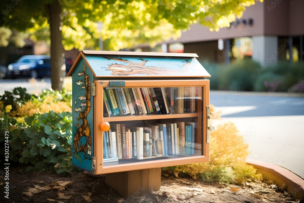 Cyclical learning: A book return box outside a public library ...