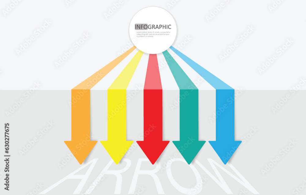 business project arrow roadmap timeline diagram Infographic roadmap ...