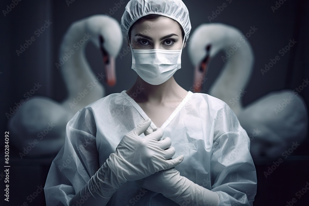 Serious medical doctor woman, surgeon worried, serious problem medicine ...
