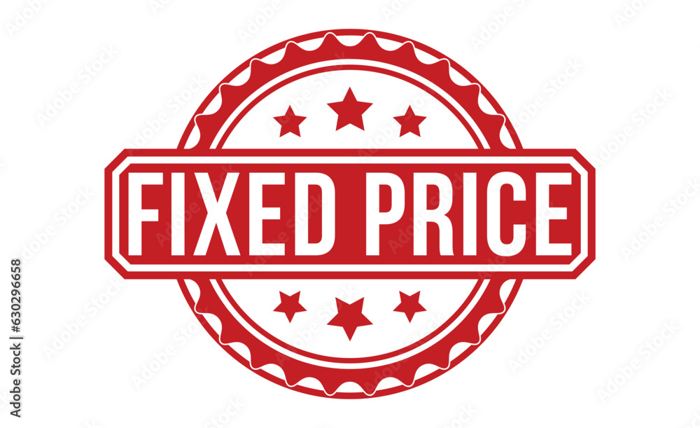 Fixed Price stamp red rubber stamp on white background. Fixed Price ...